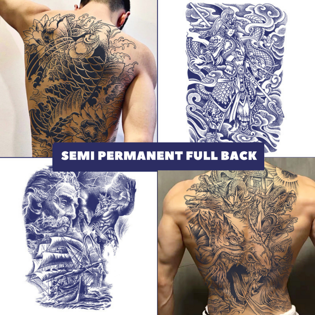 Jual Stiker Tato Full Back | Fruit Ink | Semi Permanen 48x34 cm ...
