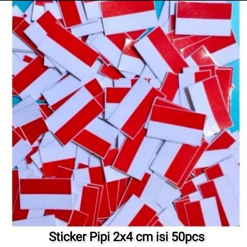 Jual Sticker Bendera kecil isi 50pcs | Shopee Indonesia