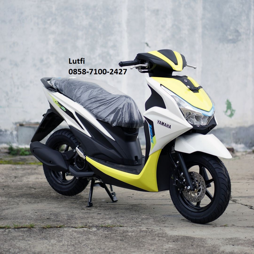 Jual Motor Yamaha Freego 125 Putih Kuning / Freego Putih Kuning 2023 ...