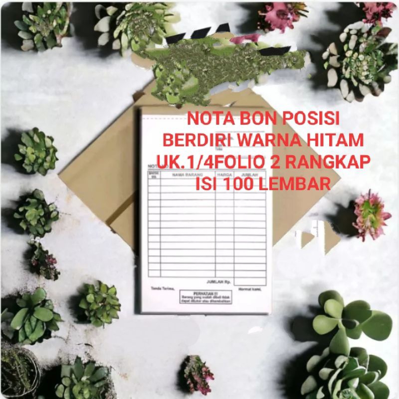 Jual NOTA KONTAN BON KONTAN NOTA FAKTUR BON FAKTUR NOTA JUALAN BON ...