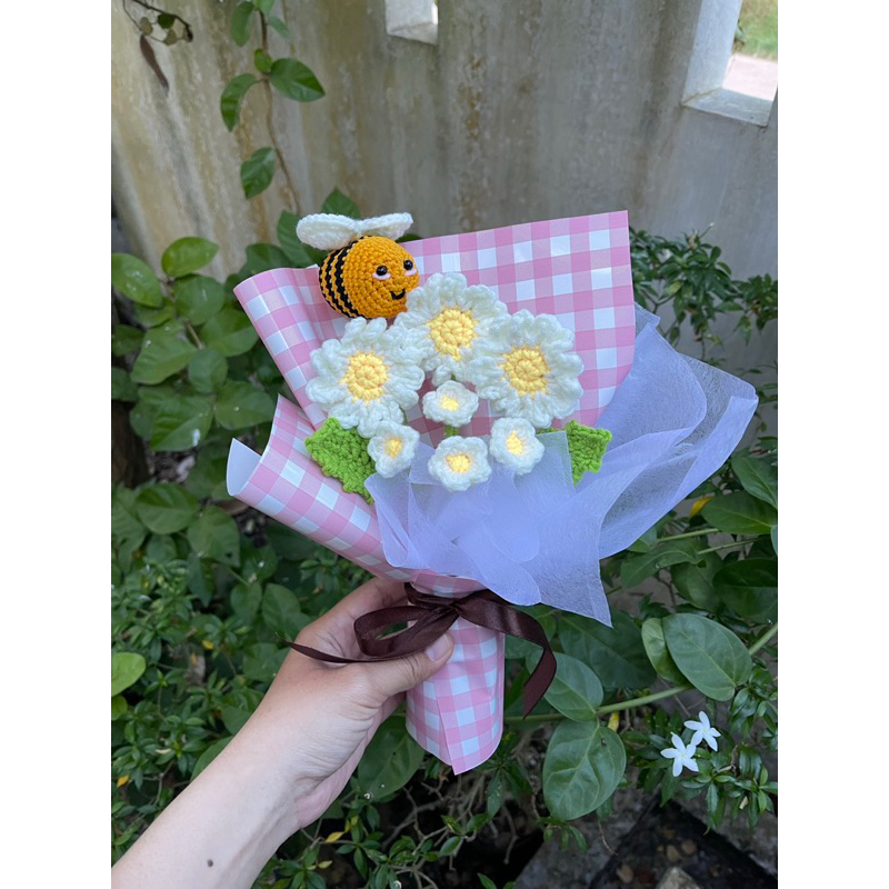 Jual BUKET BUNGA | FLOWER BOUQUET RAJUT | CROCHET WISUDA | BUKET WISUDA ...