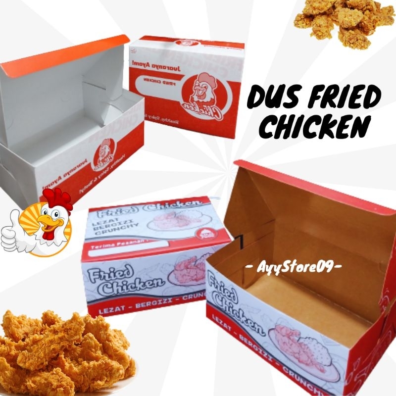 Jual Dus Fried Chicken / Dus Ayam Geprek/ Dus Kotak /Dus Kemasan / Dus ...
