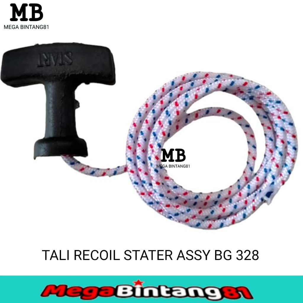 Jual Tali recoil stater mesin potong rumput tali engkol tarikan recoil ...