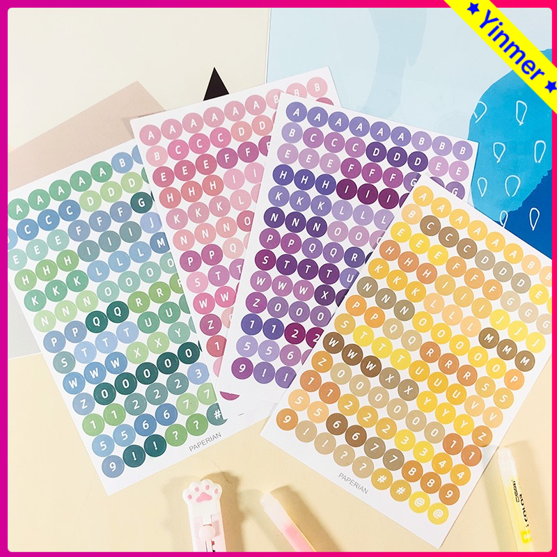 Jual COD Stiker Huruf Deco Alphabet Untuk Number Aesthetic Sticker ...