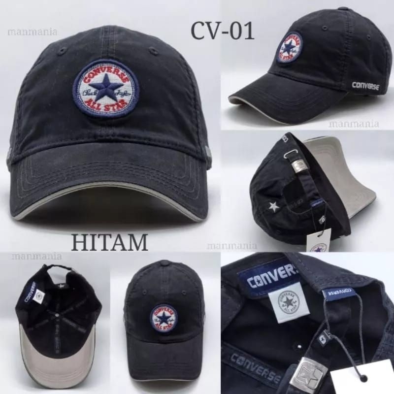 Jual Topi Pria Branded (LOGO BORDIR) Topi Unisex Converese impor ...