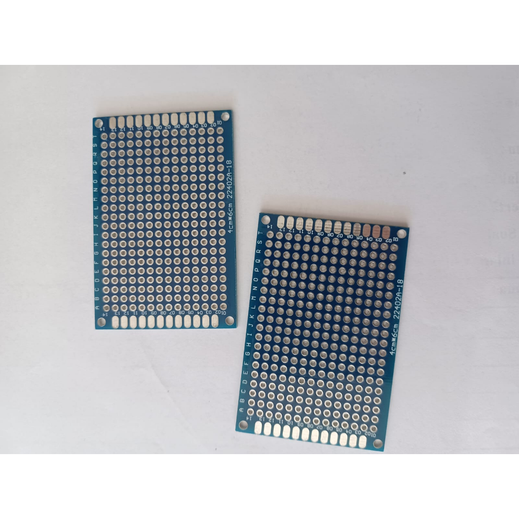 Jual Prototype PCB KECIL Dobel Dual Layer Thru Hole Lubang Bolong ...