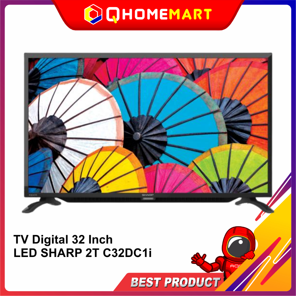 Jual TV Digital 32 Inch LED SHARP 2T C32DC1i | Shopee Indonesia