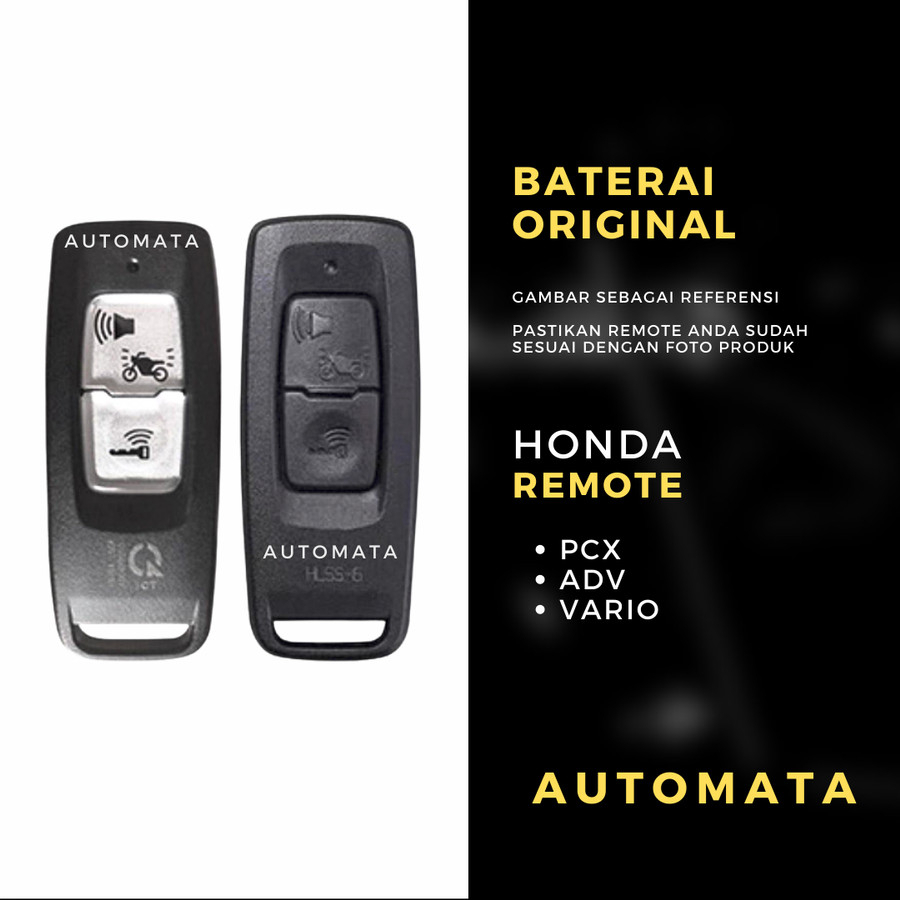 Jual Baterai Remote Kunci Keyless Smartkey Honda Vario 160 PCX 160 ADV ...