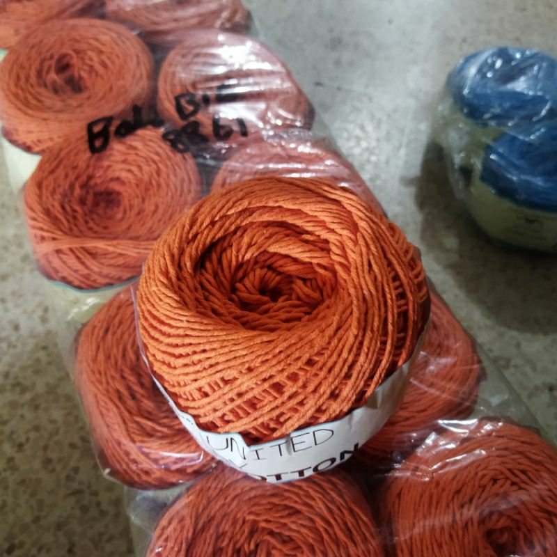Jual Benang Rajut Katun Bali Small dan Big Ply Murah United Warna ...