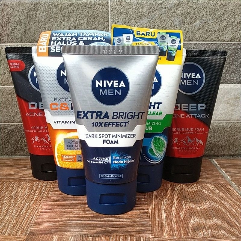 Jual NIVEA MEN DEEP ACNE ATTACK BRIGHT OIL CLEAR 100 ML | Shopee Indonesia