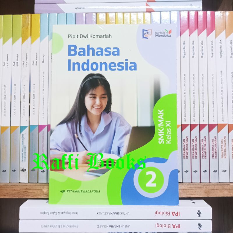 Jual Buku Bahasa Indonesia Kelas 2/XI 11 SMK Erlangga Kurikulum Merdeka ...