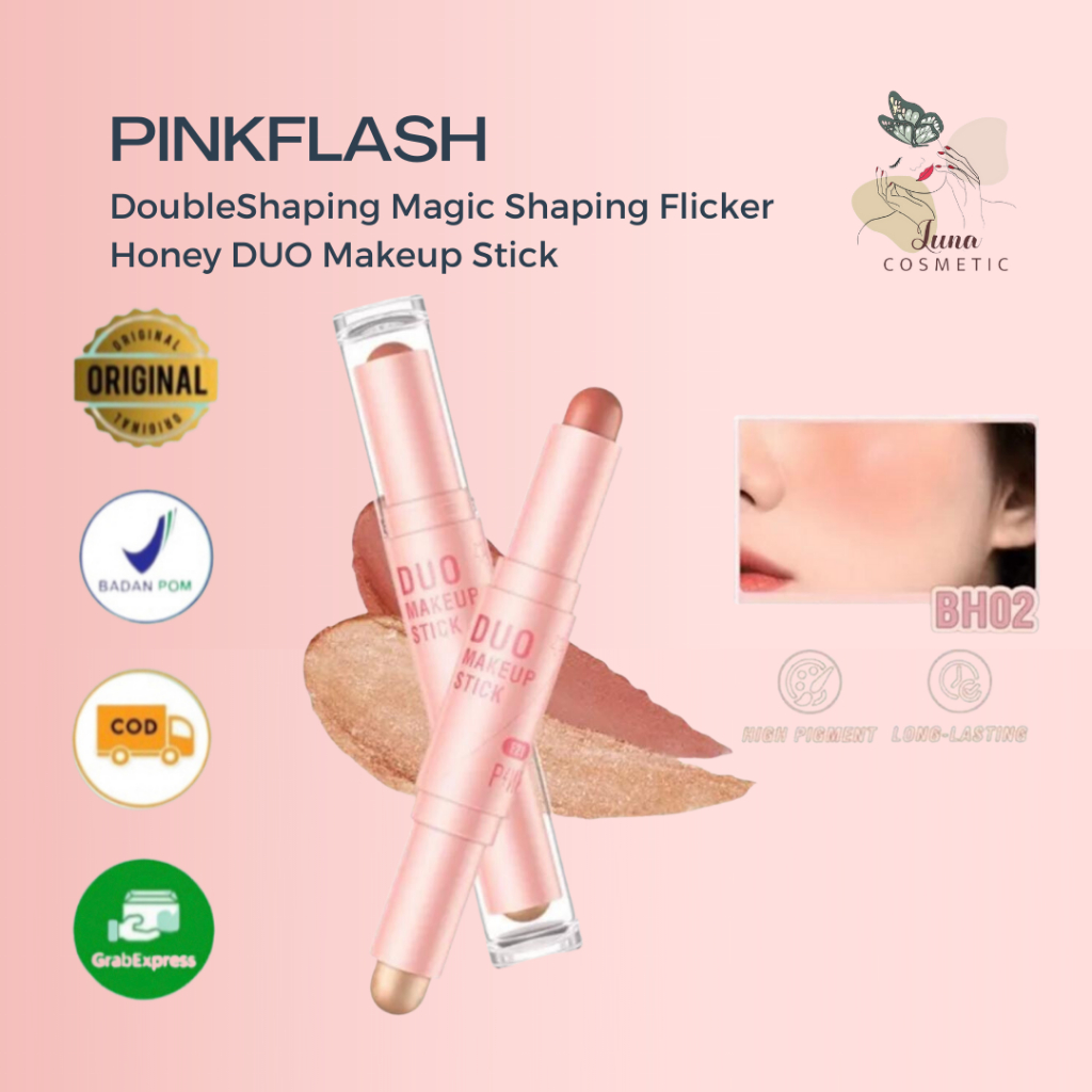 Jual PINKFLASH #DoubleShaping Magic Shaping Flicker Honey DUO Makeup ... Jual PINKFLASH #DoubleShaping Magic Shaping Flicker Honey DUO Makeup ...