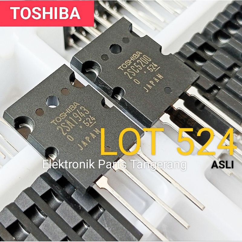 Jual TOSHIBA 2SA1943 2SC5200 ORIGINAL ( LOT 524 ) MADE JAPAN TRANSISTOR 2SA1943 TOSHIBA 2SC5200 ...