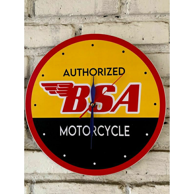Jual JAM DINDING BSA MOTORCYCLE BAHAN FIBREBOARD | Shopee Indonesia