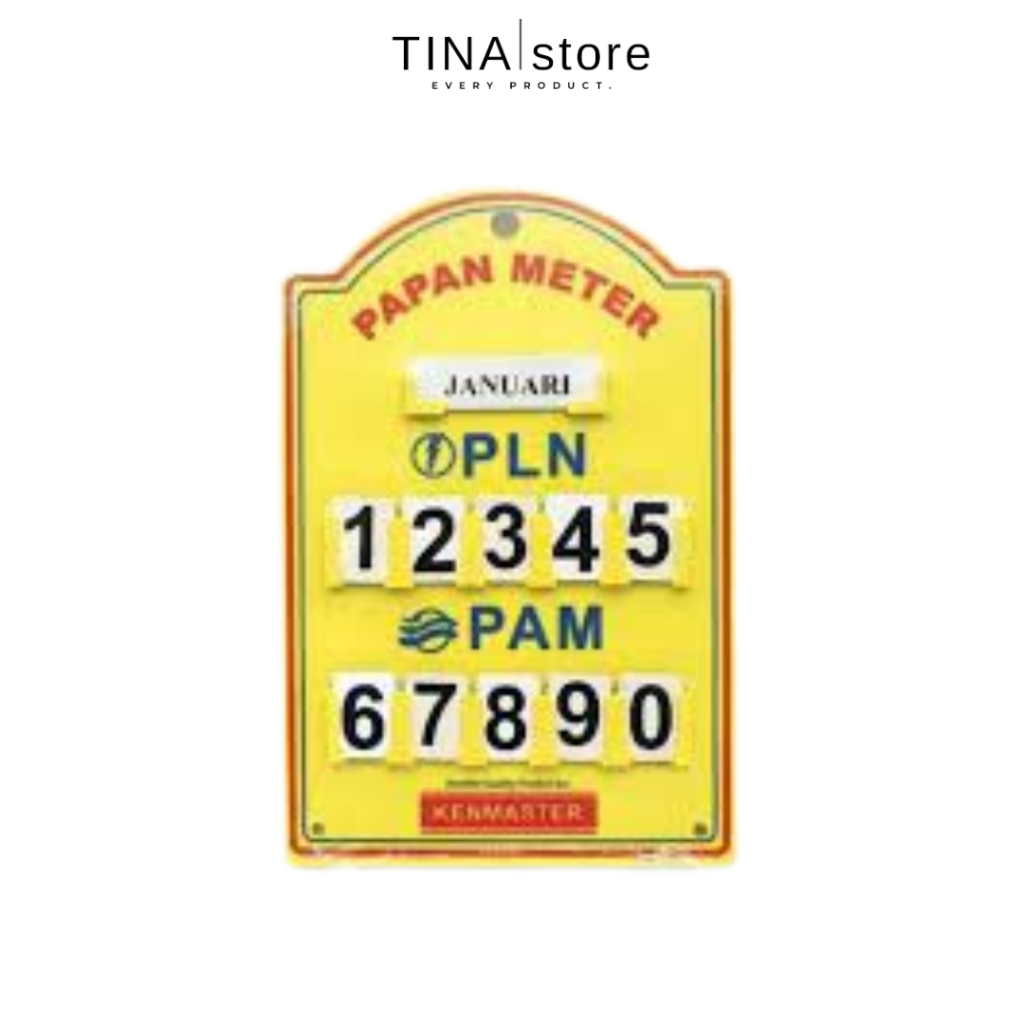 Jual Papan Meter PLN PAM Board Meteran Bulanan / papan stand meter ...