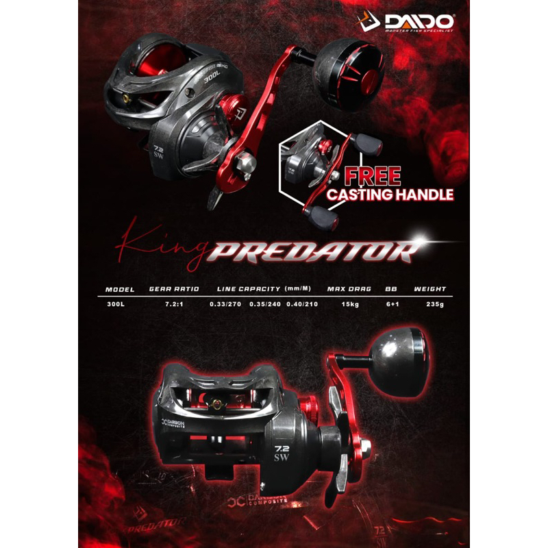 Jual REEL DAIDO KING PREDATOR SW 300L | Shopee Indonesia