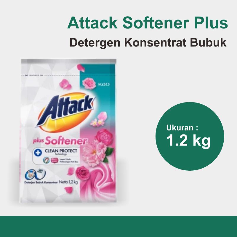 Jual Attack Plus Softener Detergen 1200gram | Shopee Indonesia