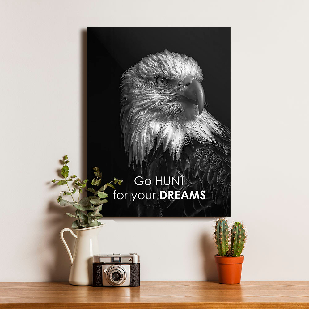Jual Poster Elang Eagle Quotes Go Hunt for Your Dreams - Dekorasi ...