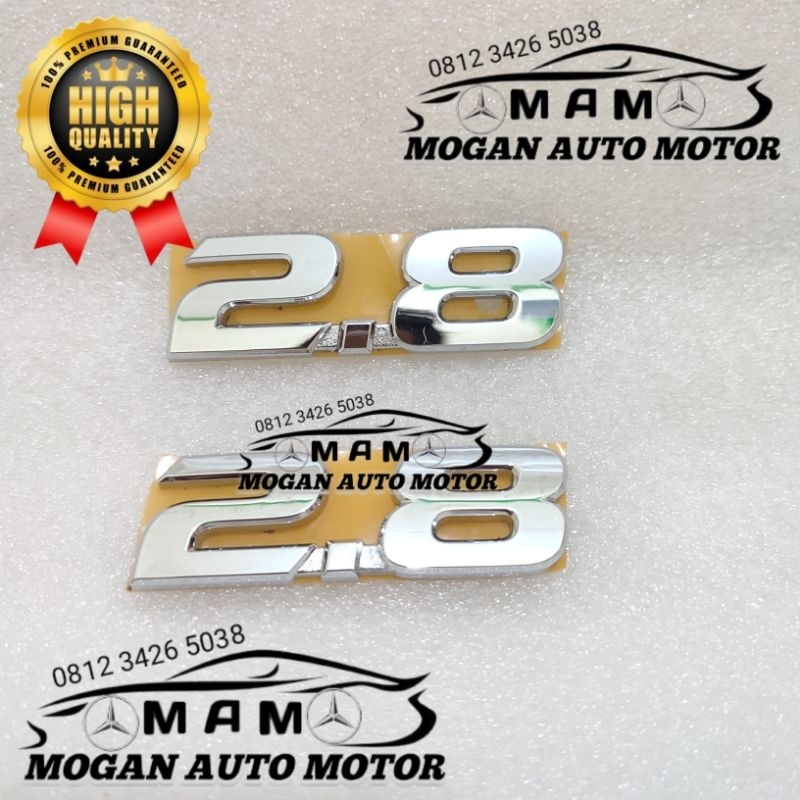 Jual Logo Emblem Tulisan Sticker Logo 2.8 28 Emblem Bagasi Belakang ...