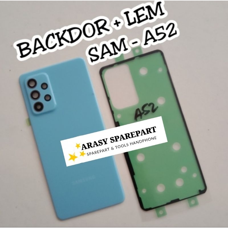 Jual Back Casing Cover Backdoor Samsung A52 A52s dengan kaca kamera dan ...
