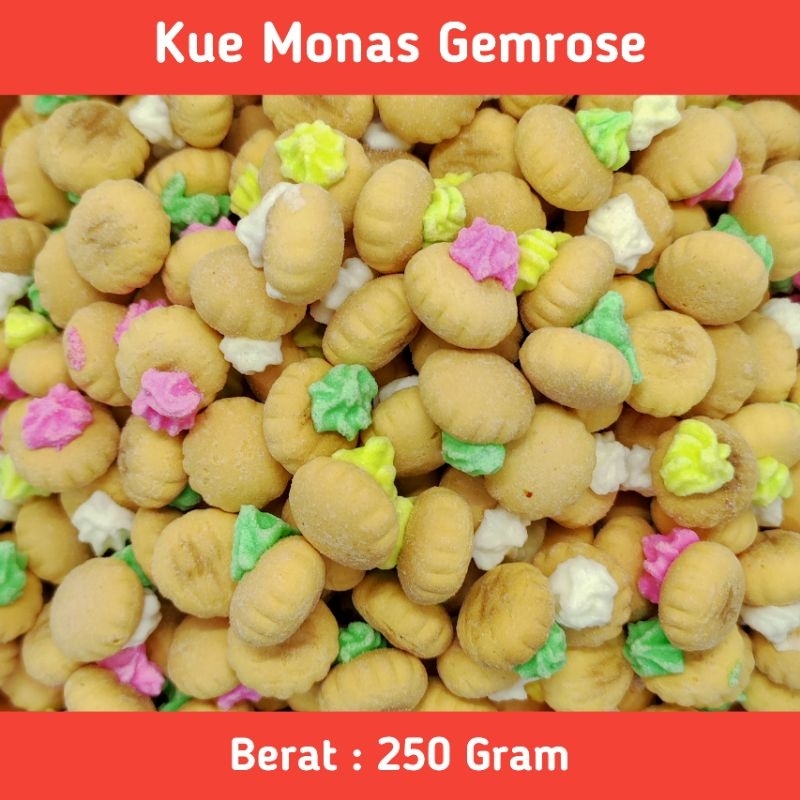 Jual Kue Kancing Gemrose Monas Biskuit Jadul Kiloan 250 Gram | Shopee ...