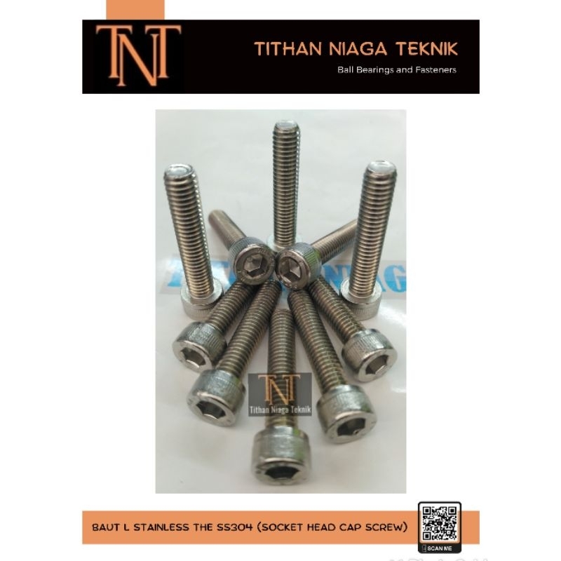 Jual M16x60 full dan half drat 2.0 Baut L stainless SS304 tipe L screw ...