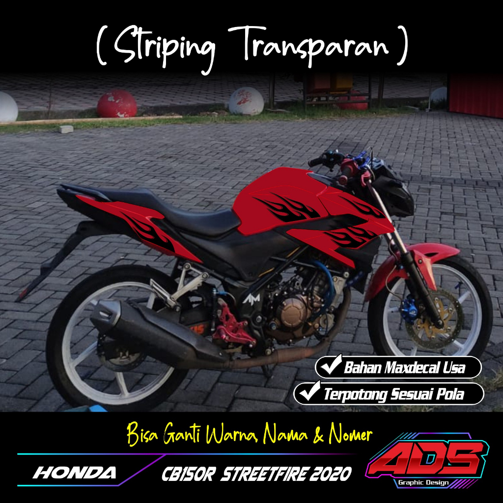 Jual STRIPING CB150R - STRIPING CB150R STREETFIRE 2020 TRANSPARAN UV ...