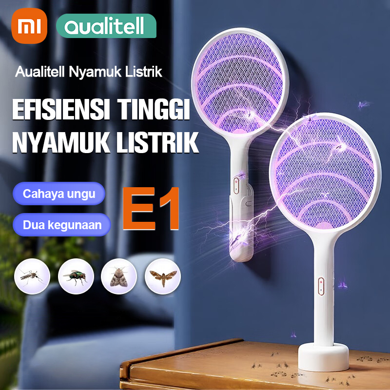 Jual Xiaomi Qualitell Raket Nyamuk Listrik Pemukul Nyamuk Elektrik Lampu Mosquito Killer 2 IN 1 ...