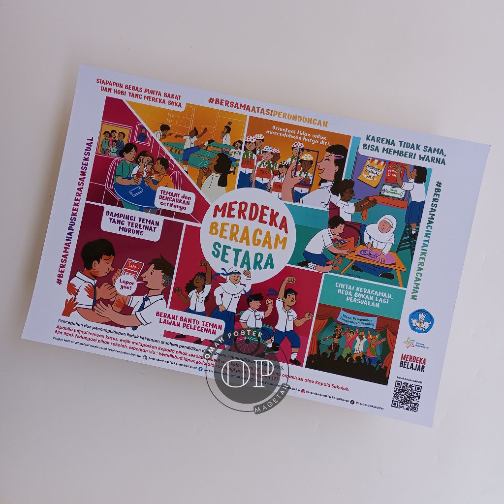 Jual Poster Merdeka Beragam Setara 2 - Poster Sekolah - Poster ...