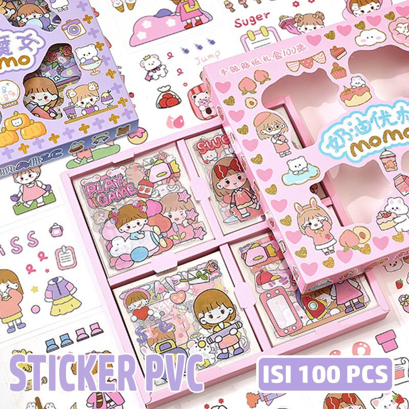 Jual BUY 1FREE 1 (KHUSUS STICKER ROLL) Sticker PVC 2D Tumblr Lucu ...