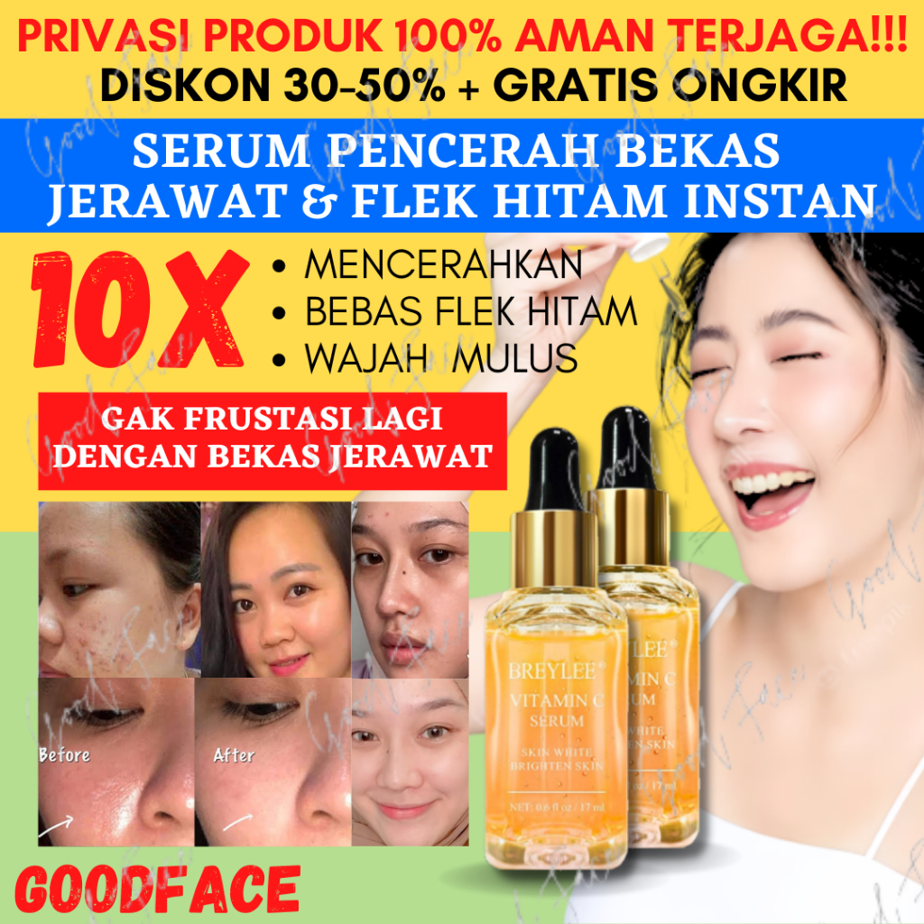 Jual Serum Pemutih WaJah BREYLEE Serum Wajah - 17ml | Shopee Indonesia