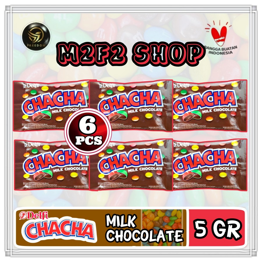 Jual ChaCha Delfi Milk Chocolate Sachet | Cokelat - 5 gr (Kemasan 6 Pcs ...