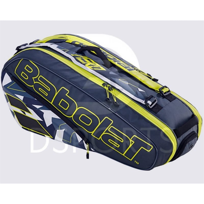 Jual Babolat Pure Aero 2023 Grey Yellow White 6 Pack Ransel PK ( Tennis Bag Tas Tenis ) ORIGINAL ...
