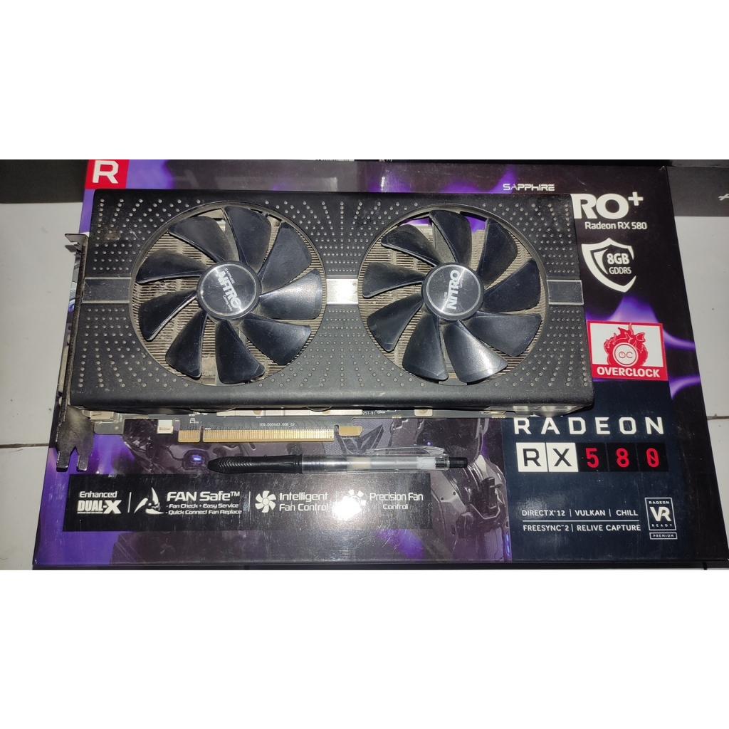 Jual VGA SAPPHIRE Nitro+ Radeon RX580 8GB GDDR5 (power 8 pin) | Shopee ...