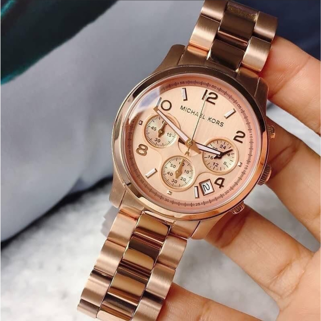 Jual Jam Tangan Wanita MK 5128 Rosegold MK 5128 Watch Shopee Indonesia
