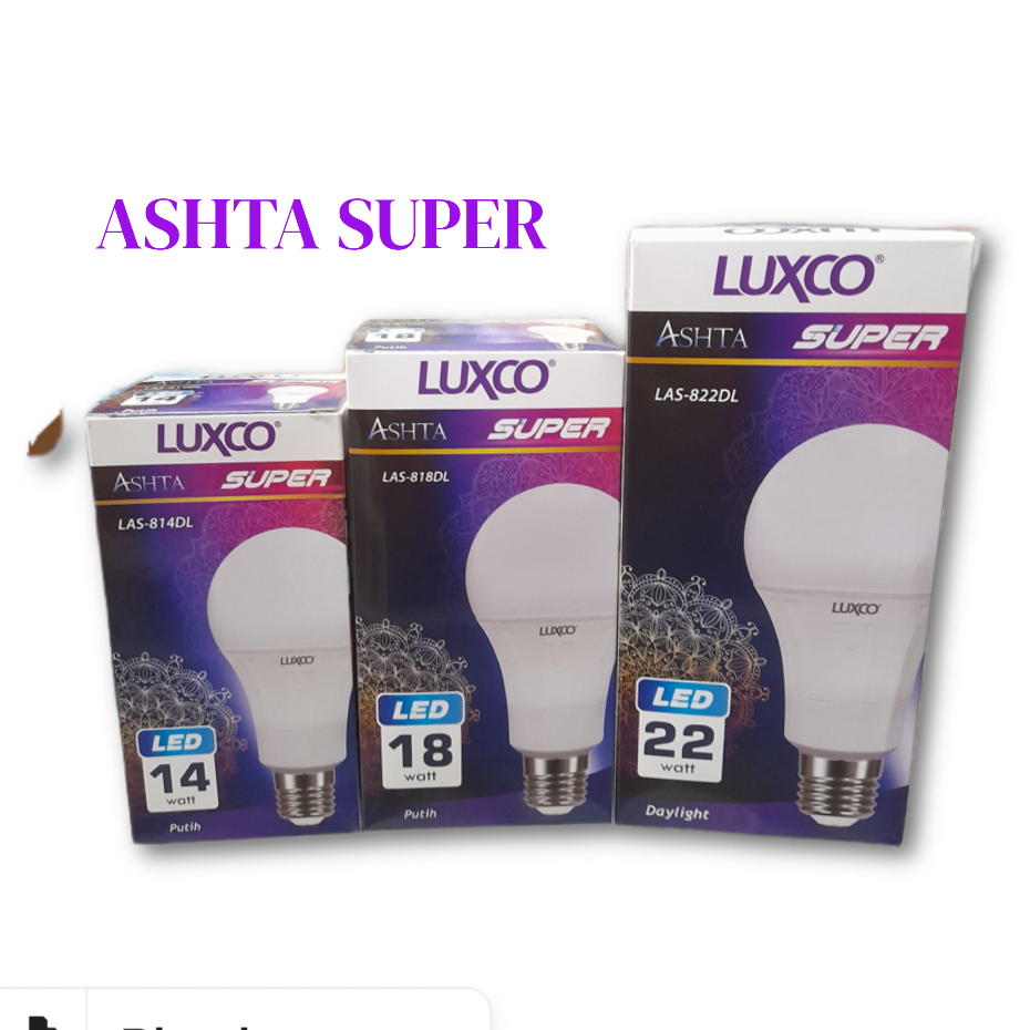 Jual LAMPU LED LUXCO ASHTA SUPER 5 - 22W COOL DAYLIGHT | Shopee Indonesia