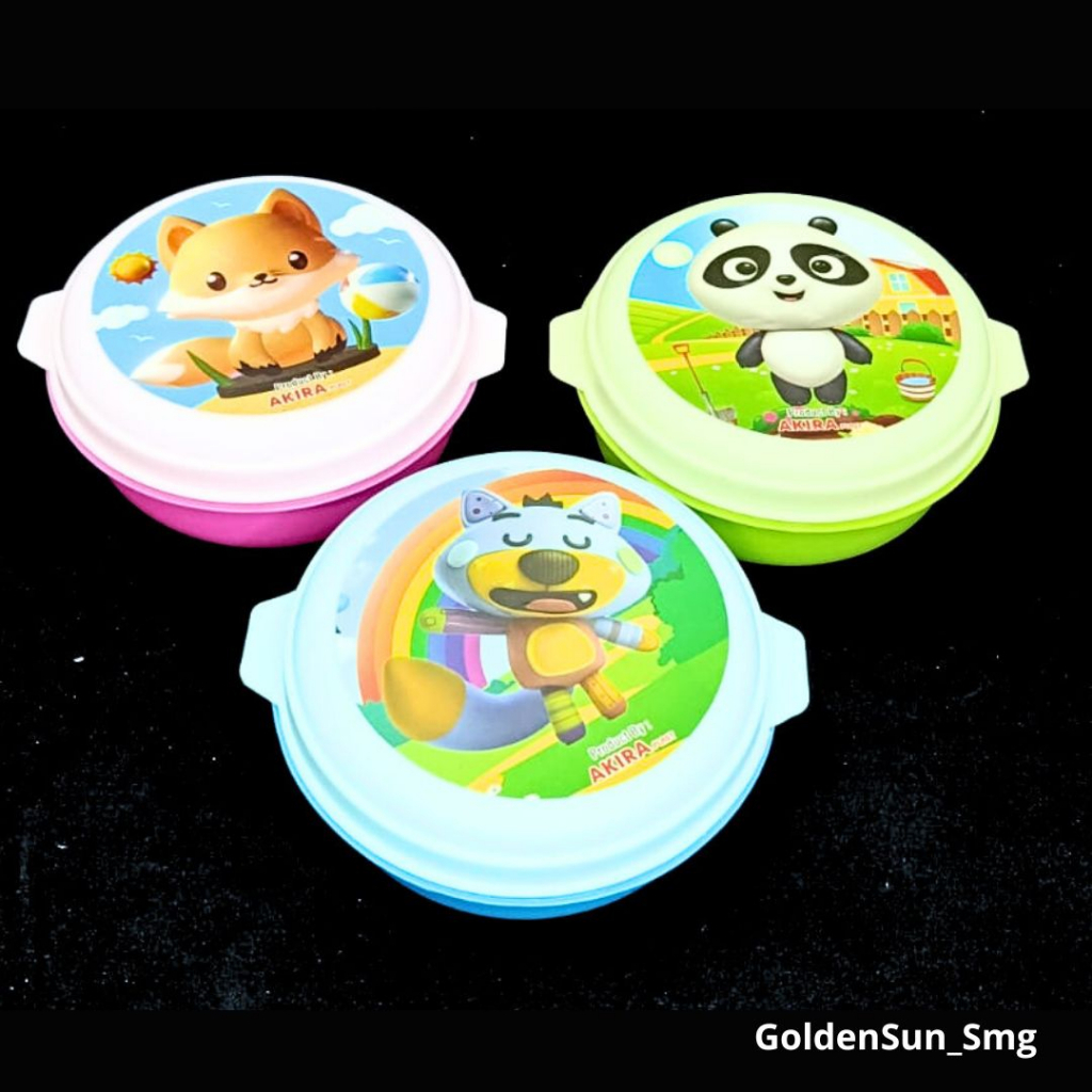 Jual LUNCH BOX BULAT/TEMPAT BEKAL/KOTAK MAKAN KARAKTER/TEMPAT MAKAN ...