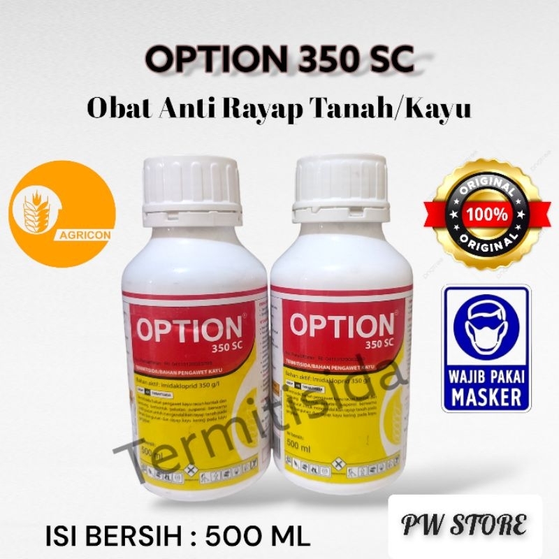 Jual OPTION 350 SC - OBAT ANTI RAYAP KAYU DAN TANAH - 500 ML | Shopee ...
