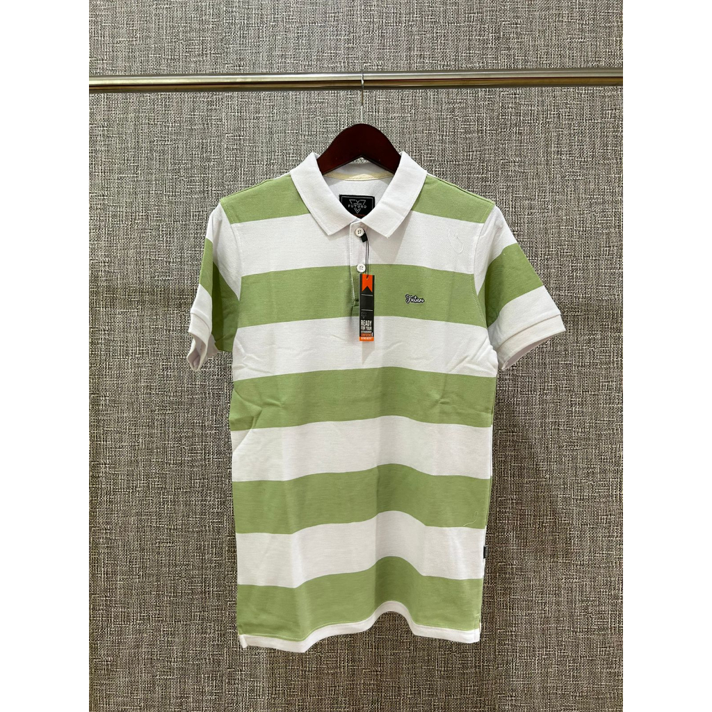 Jual POLO SHIRT LENGAN PENDEK KAOS KERAH PRIA SALUR HIJAU MUDA PUTIH | Shopee Indonesia