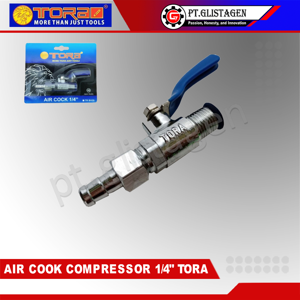 Jual TORA Kran Angin Kompresor KUNINGAN 1/4" / Air Cook Compressor 1/4 ...