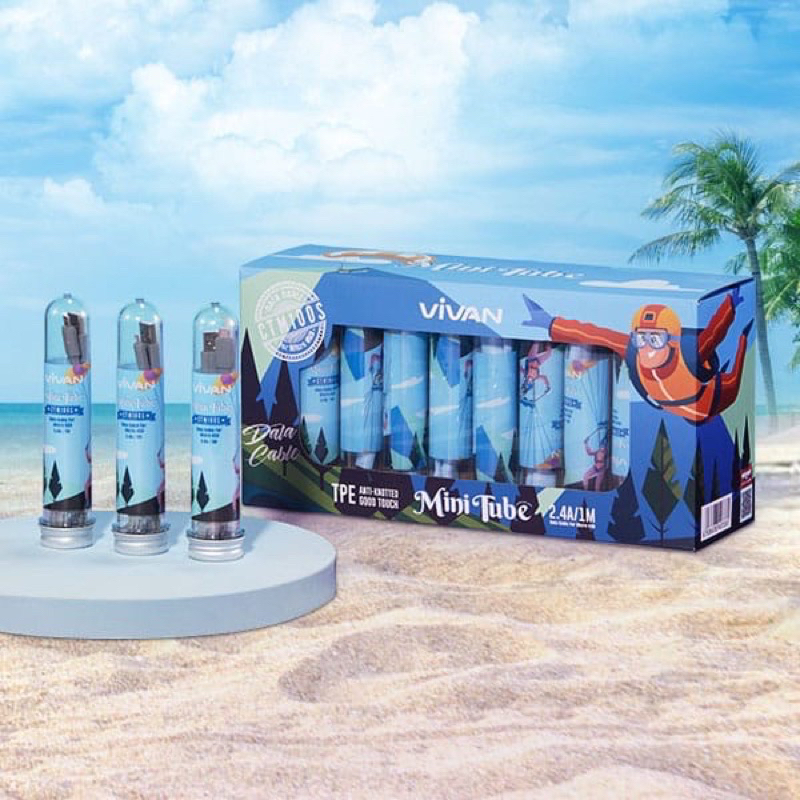 Jual VIVAN Kabel Data CTM100 2.4A Cable Data 1M Fast Charging Micro USB ...