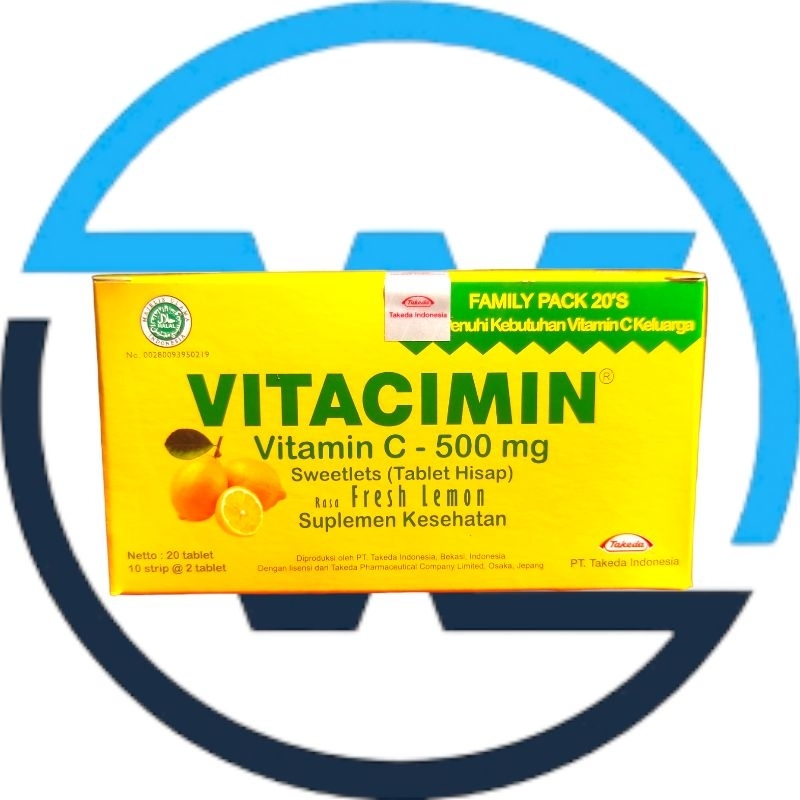 Jual Vitacimin Vitamin C 500mg 20 Tablet | Shopee Indonesia
