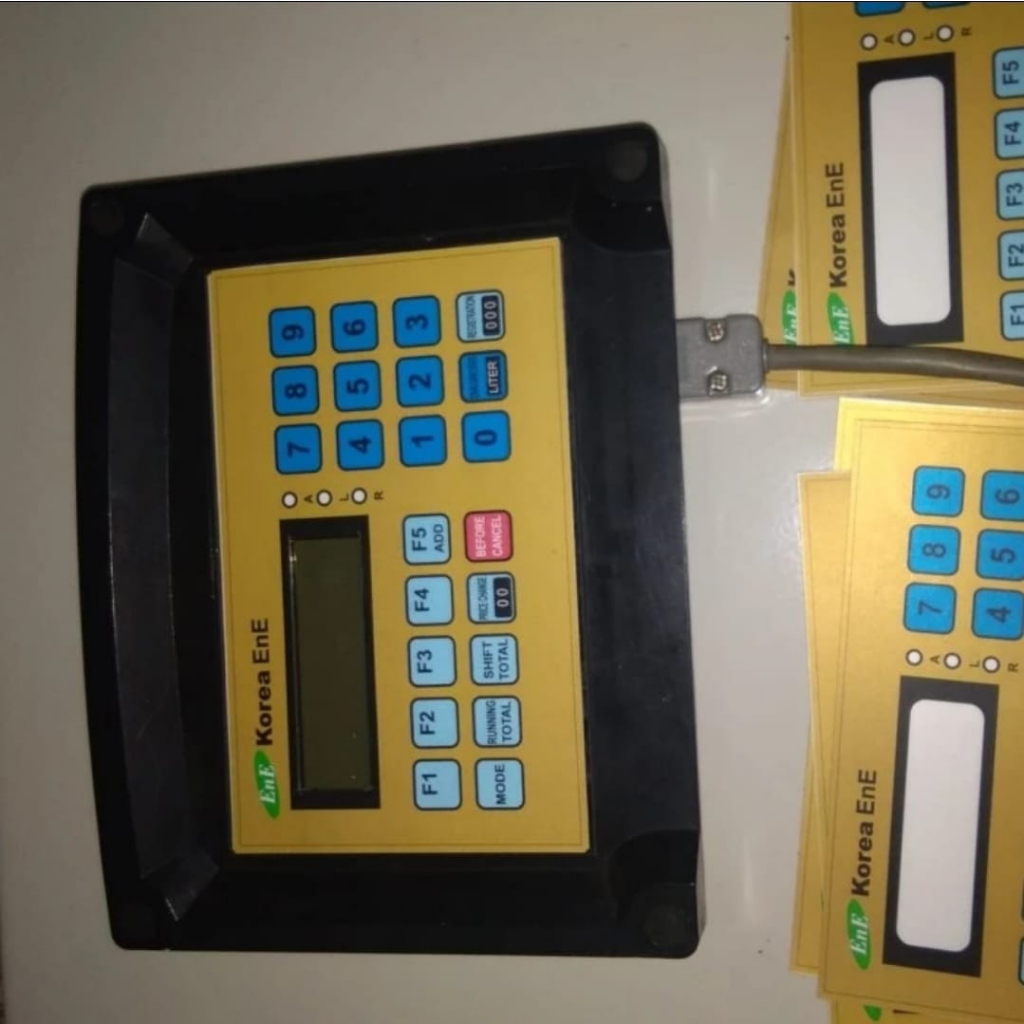 Jual stiker keypad korea ene/ stiker untuk pompa korea ene/ stiker ...