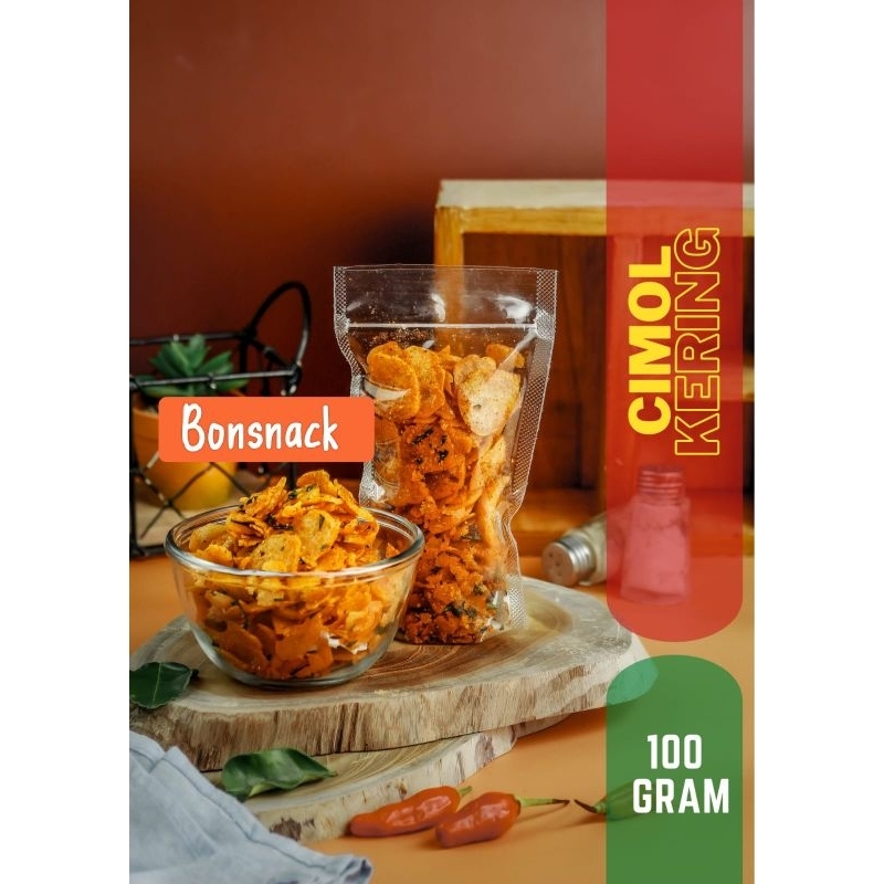 Jual Moring cimol kering 100 gr / moring pedas kemasan pouch | Shopee ...