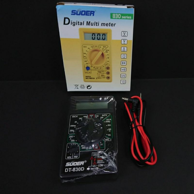 Jual Multimeter Digital DT-830D TESTER DIGITAL DT830D Murah | Shopee ...