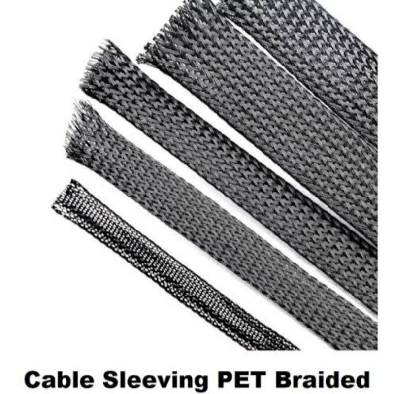 Jual cable sleeve 2mm 3mm 4mm 6mm 8mm 10mm 12mm pet expendable sleeving ...