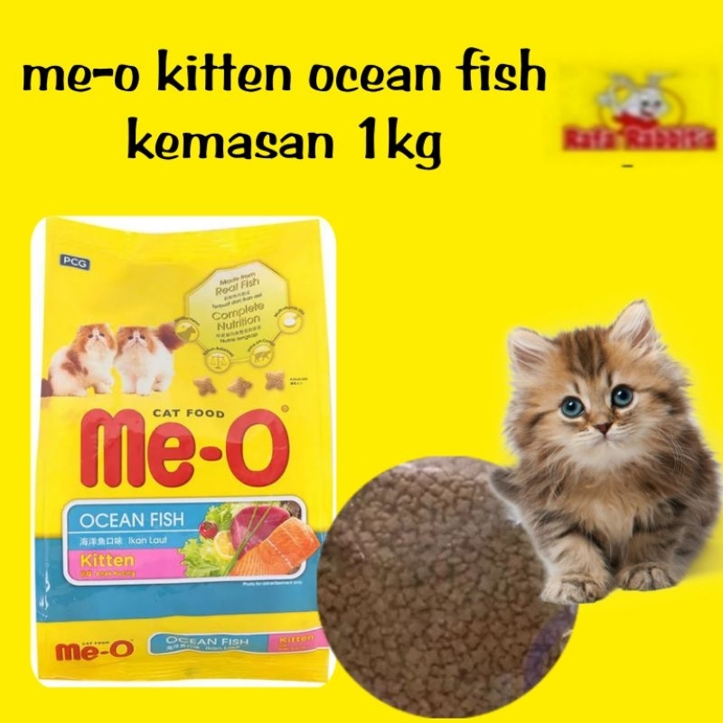 Jual meo kitten ocean fish 1kg kemasan catfood makanan kucing dryfood ...