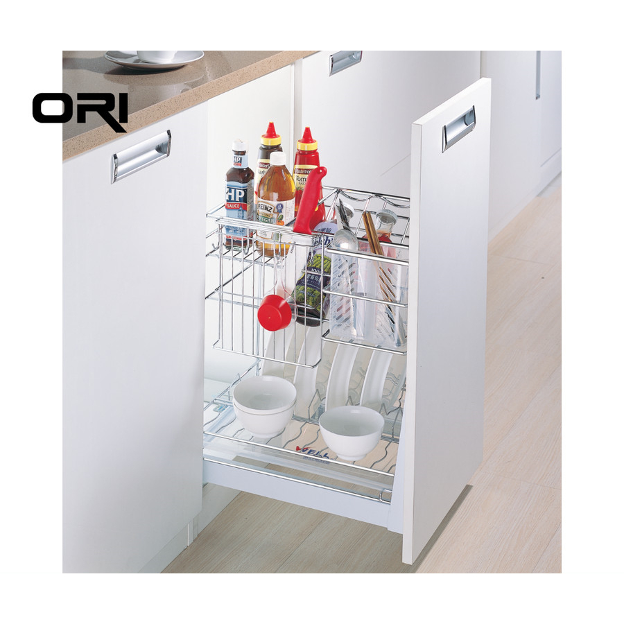 Jual Rak Piring Tarik, Botol, Pisau dan Gelas Chrome Steel / Rak Piring ...