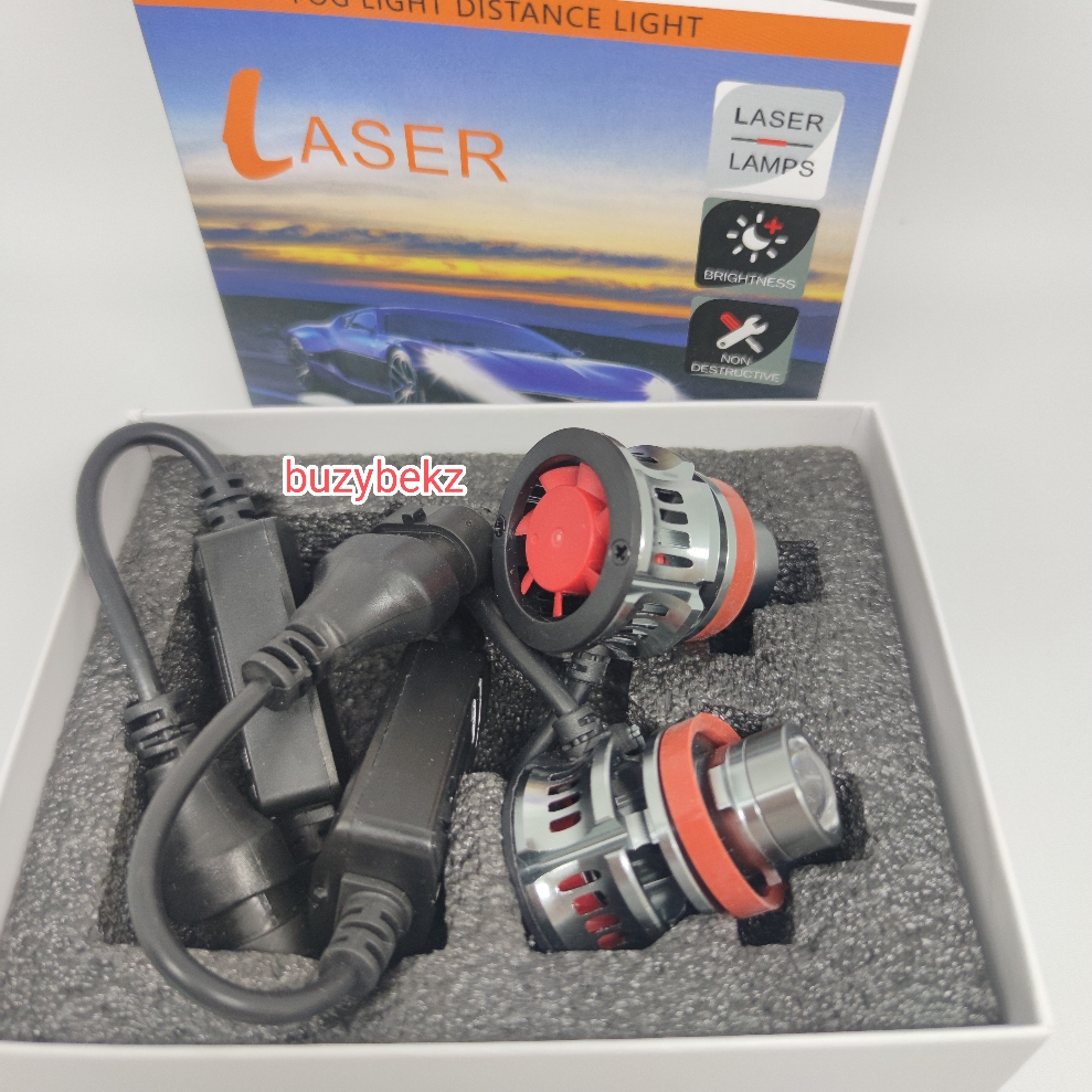 Jual BZL LAMPU LED H11 H8 H16 H9 9006 HB4 FOGLAMP MOBIL LASER MINI PROJEKTOR PROJIE PUTIH KUNING ...