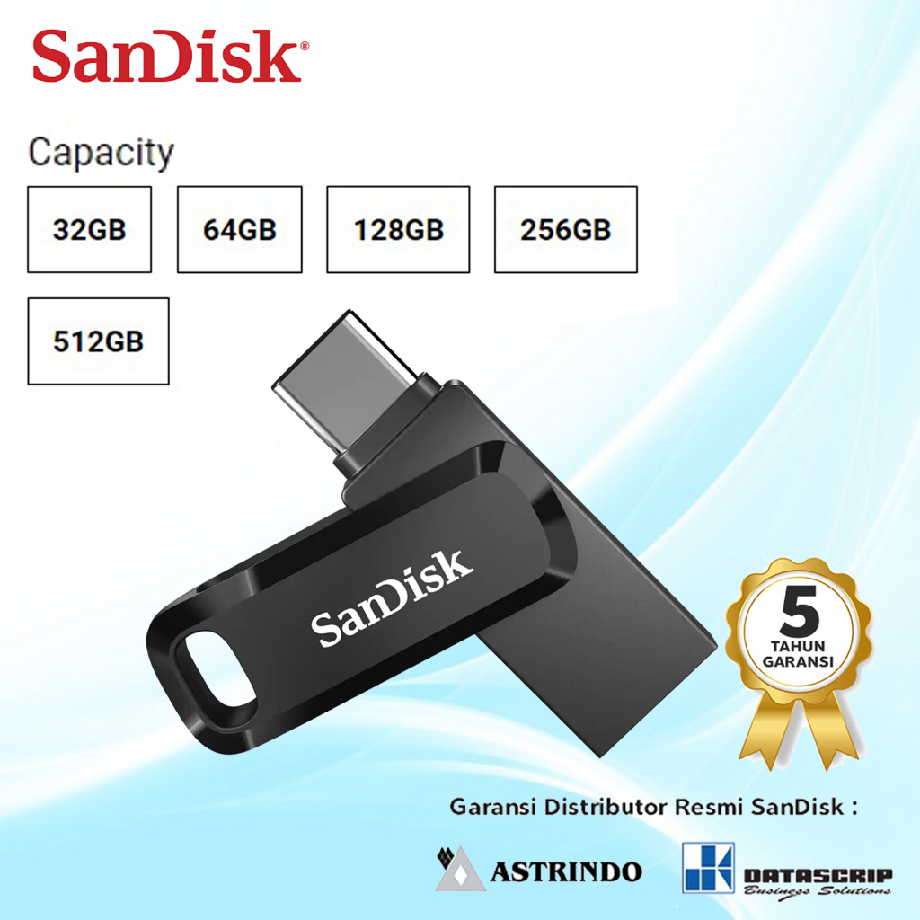 Jual Flashdisk OTG Type C 32GB | 64GB | 128GB | 256GB | 512GB SanDisk ...